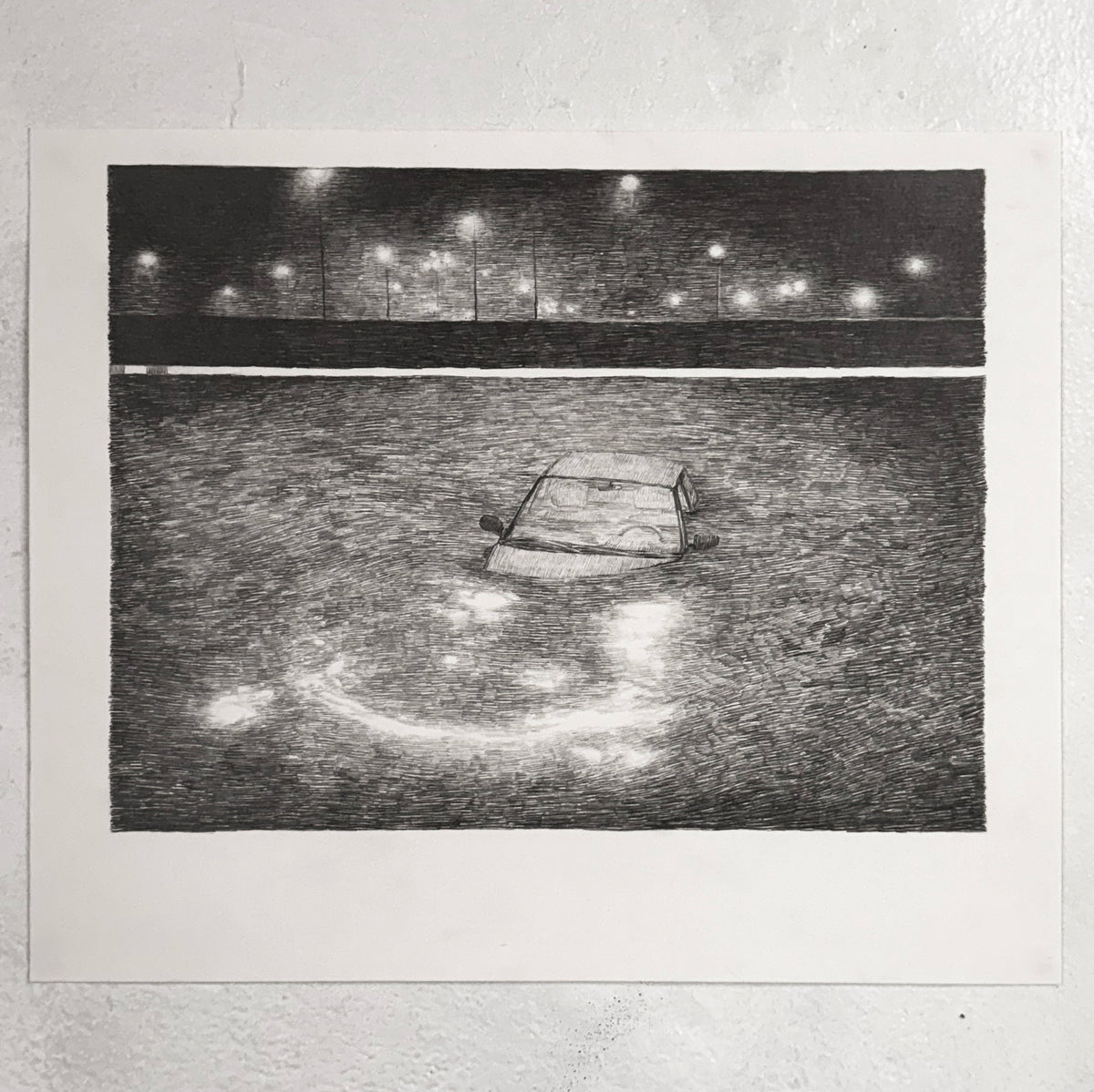 Lucy Ray - Lights, a car and water – Delphian Gallery